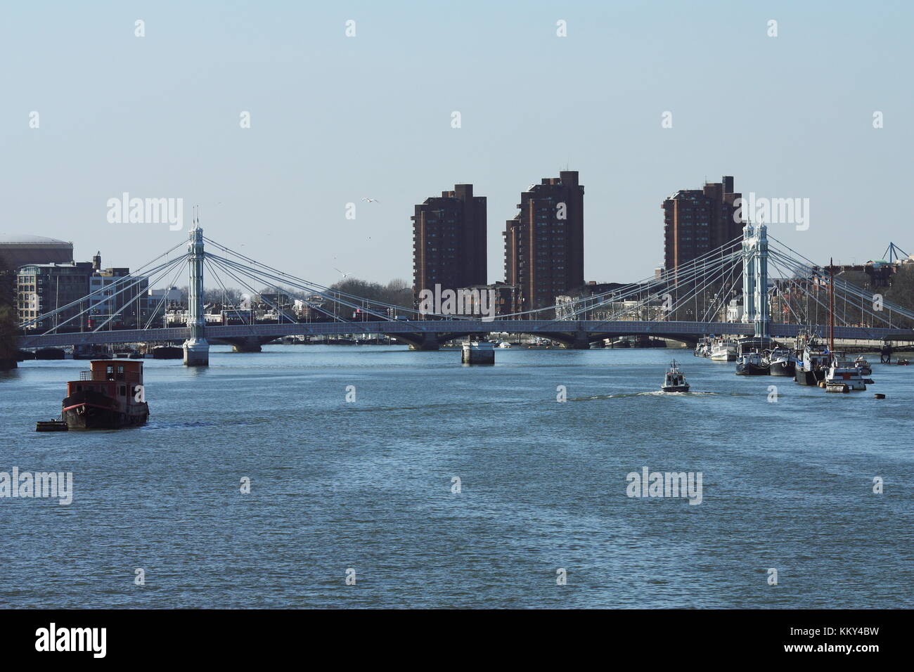 A Thames river view in London Stock Photo - Alamy