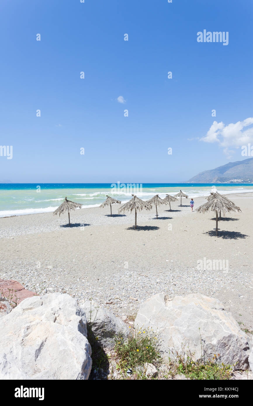 Crete - Greece - Beach of Kokkinos, Europe Stock Photo - Alamy