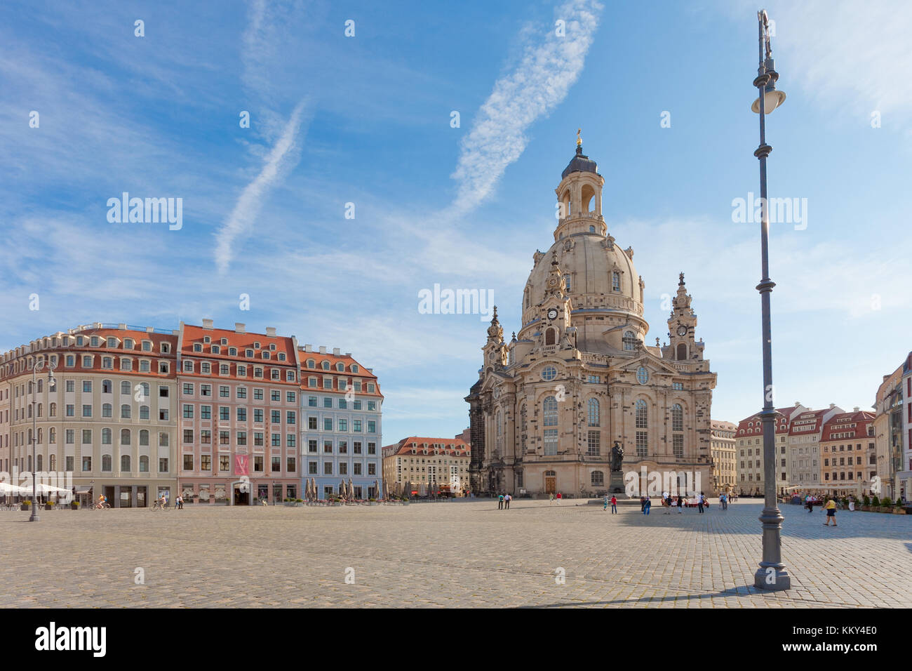 Dresden - Germany - Lantern of the market place, Europe Stock Photo - Alamy