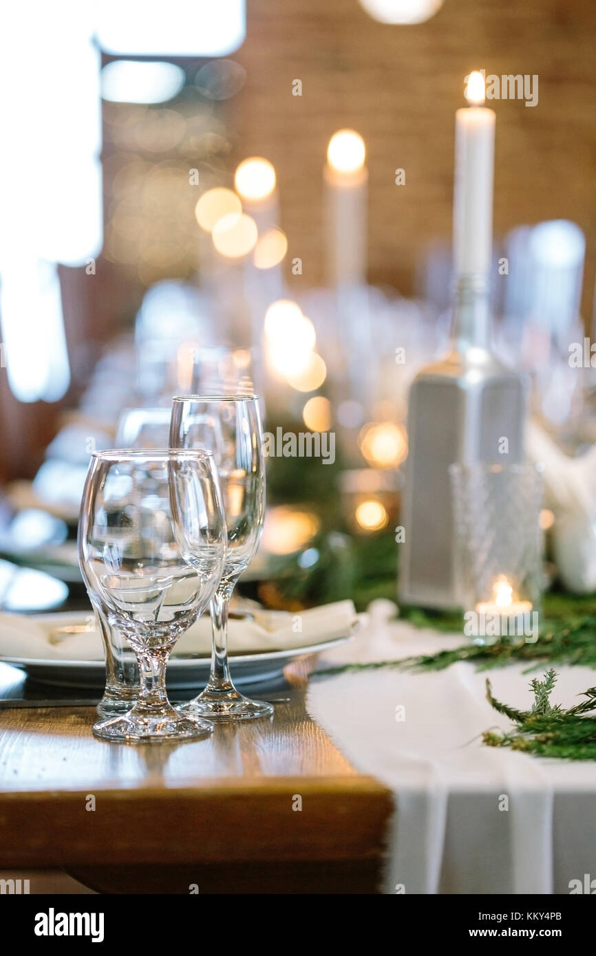 table setting, interior design, entertainment concept. on the blured ...