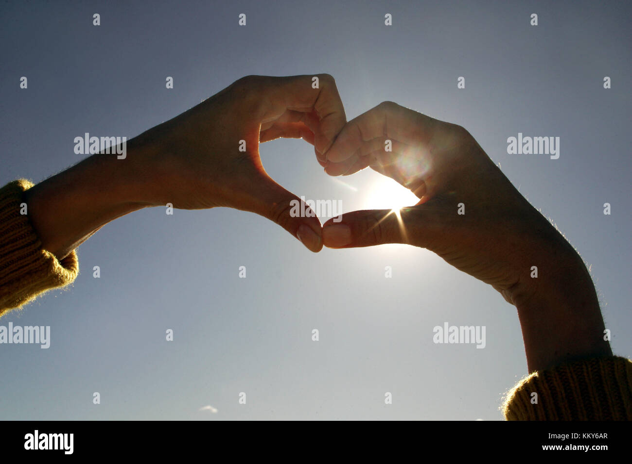 Hands heart shape hi-res stock photography and images - Alamy