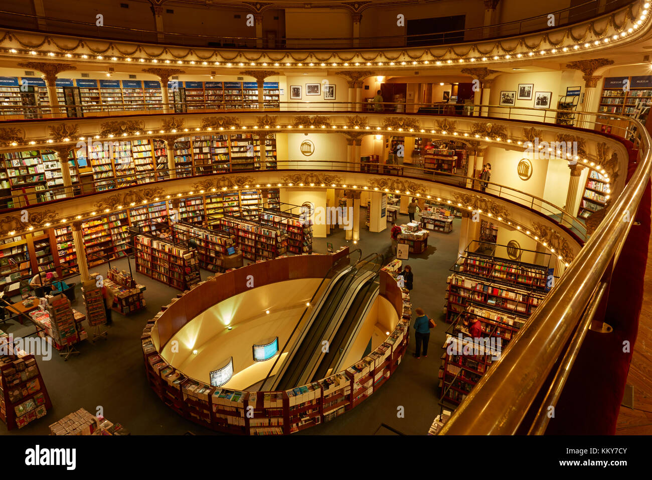 El Ateneo Grand Splendid book store, Recoleta, Buenos Aires Stock Photo ...