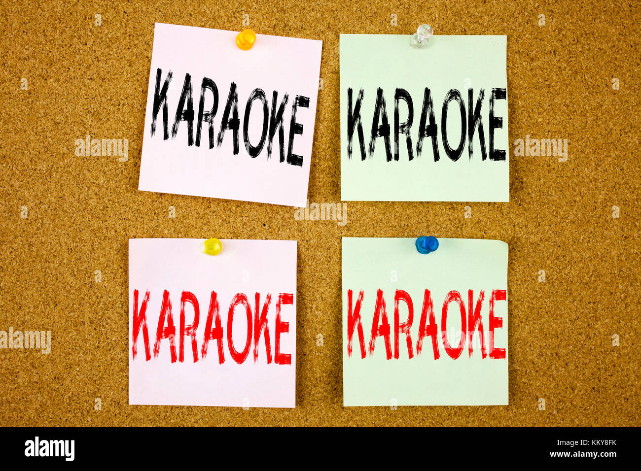 Conceptual hand writing text caption inspiration showing Karaoke ...