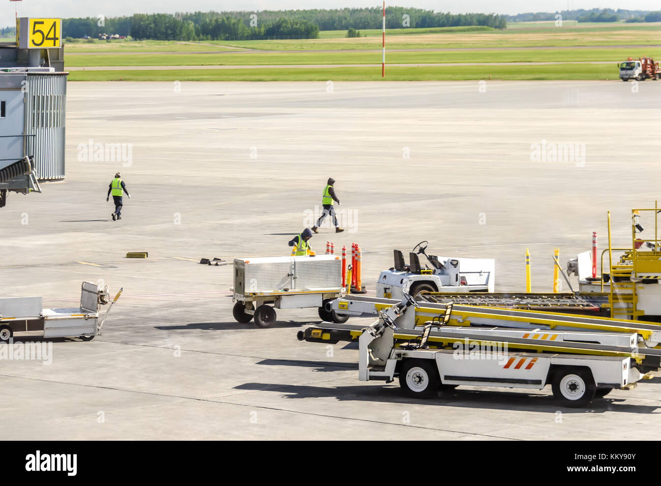 To the passengers' services is a modern airport building, quality and ...