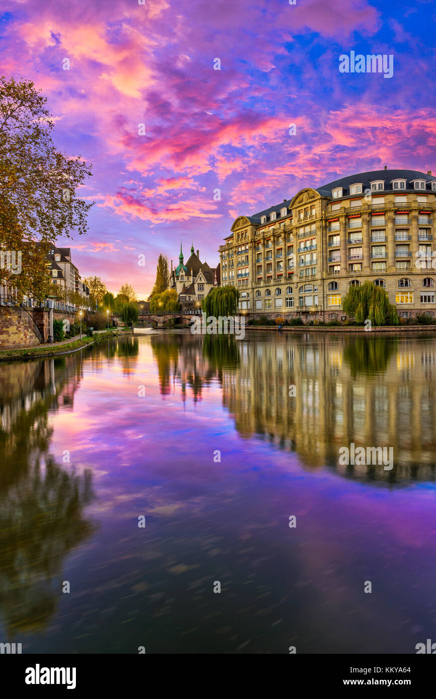 View of Strasbourg France by the Ill River Stock Photo - Alamy