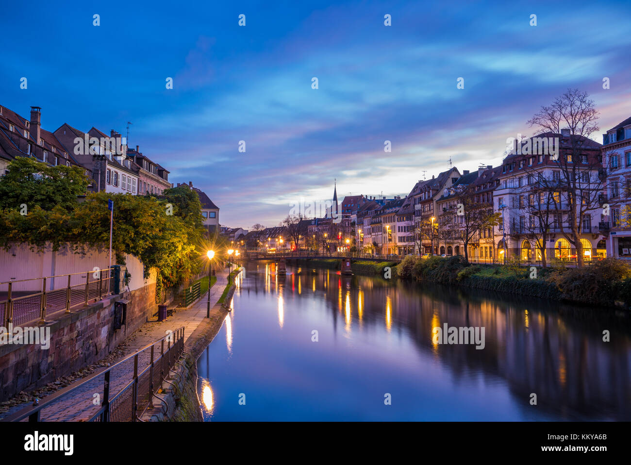 View of Strasbourg France by the Ill River Stock Photo - Alamy