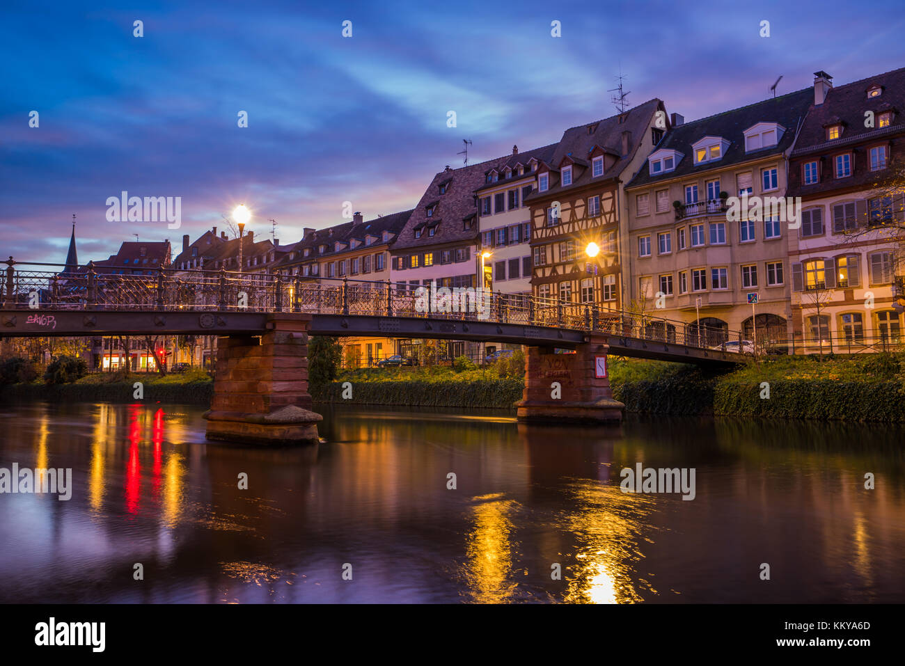 View of Strasbourg France by the Ill River Stock Photo - Alamy