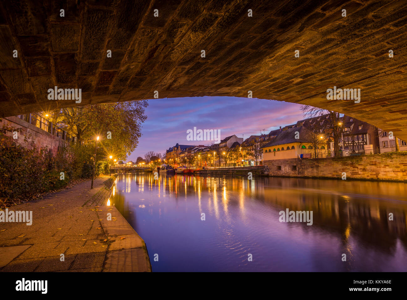 View of Strasbourg France by the Ill River Stock Photo - Alamy
