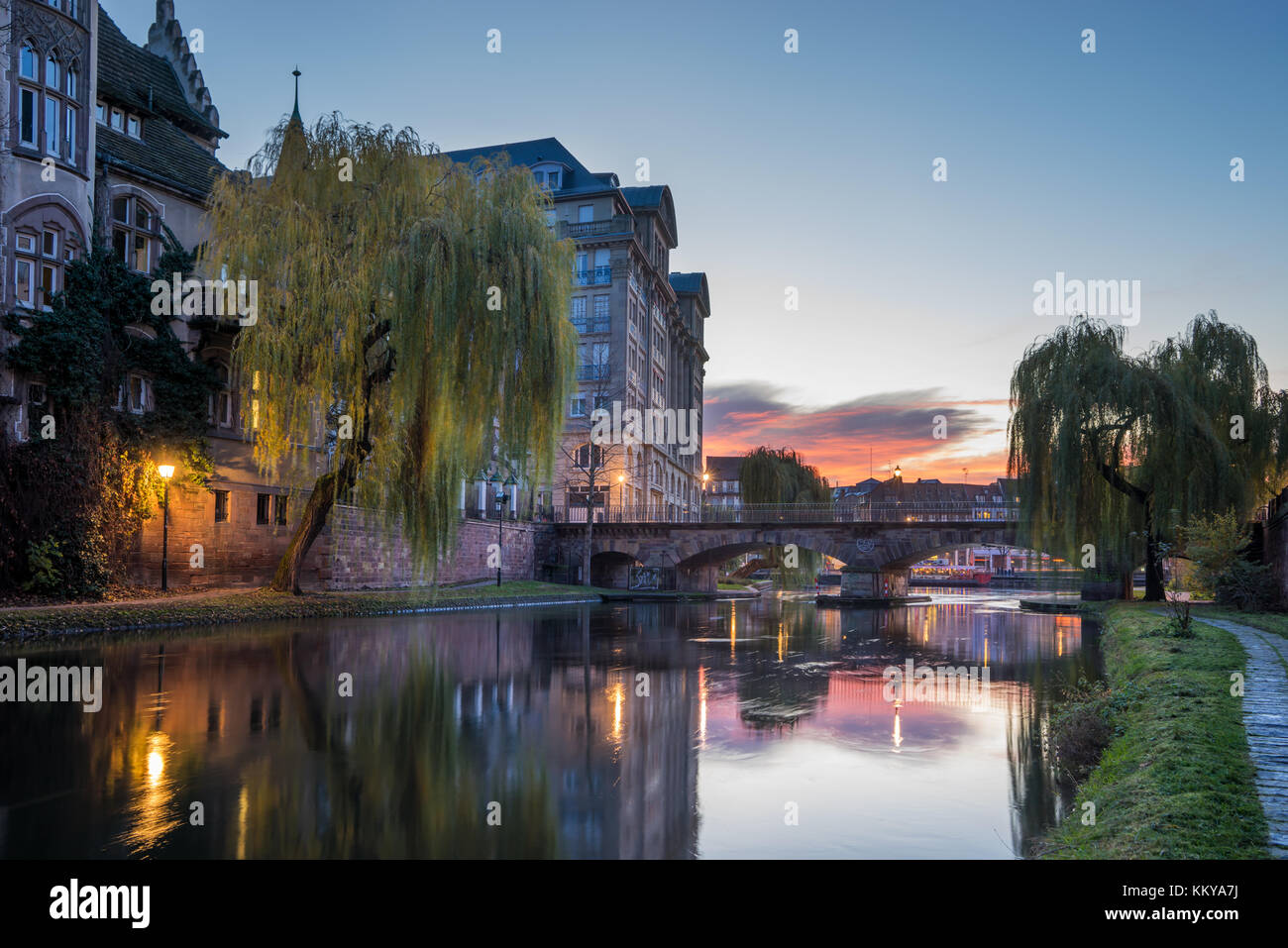 View of Strasbourg France by the Ill River Stock Photo - Alamy