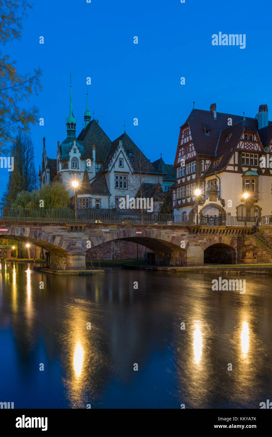 View of Strasbourg France by the Ill River Stock Photo - Alamy