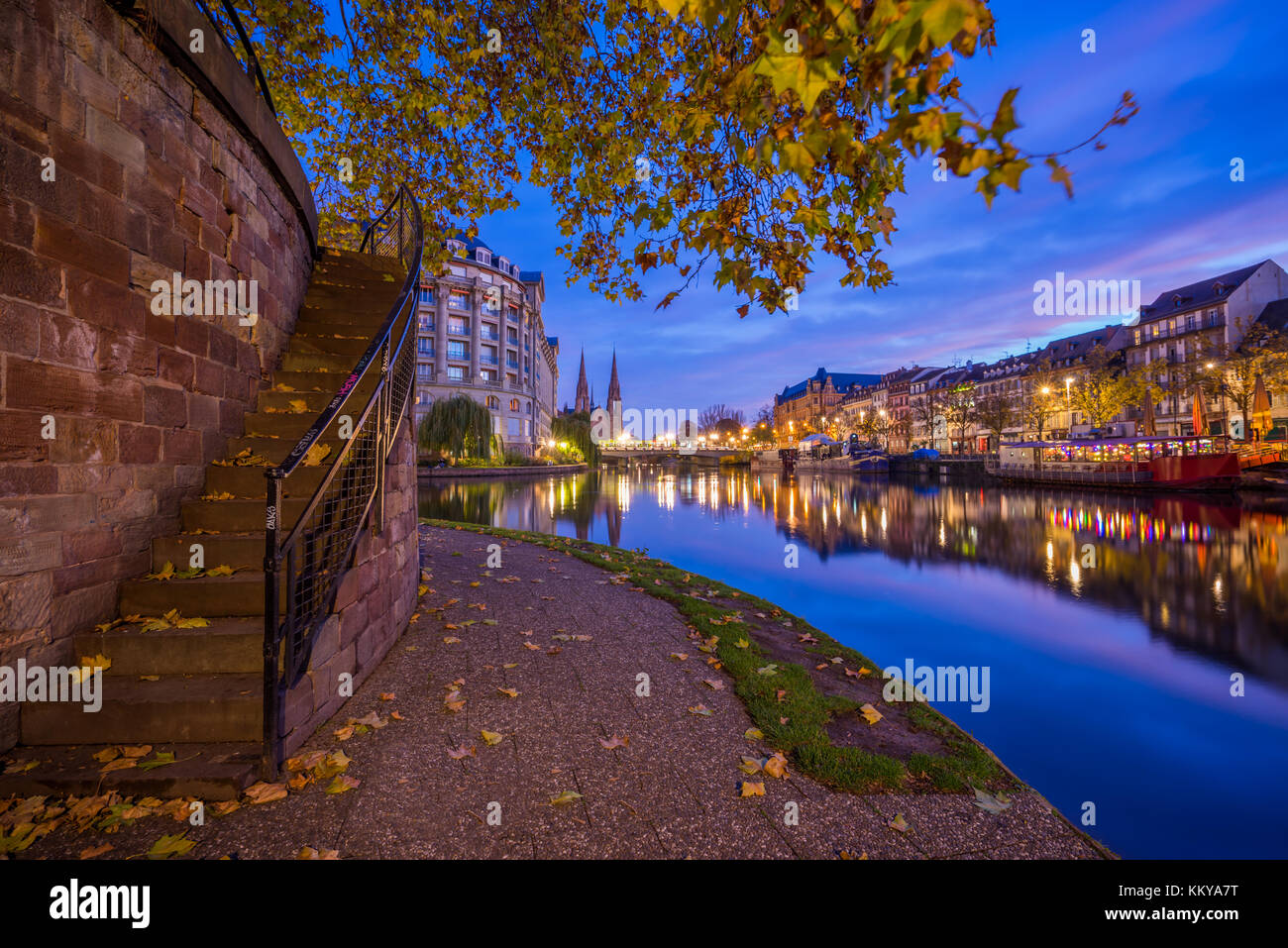 View of Strasbourg France by the Ill River Stock Photo - Alamy