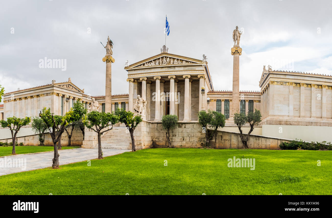 Academy of Athens in Greece Stock Photo - Alamy