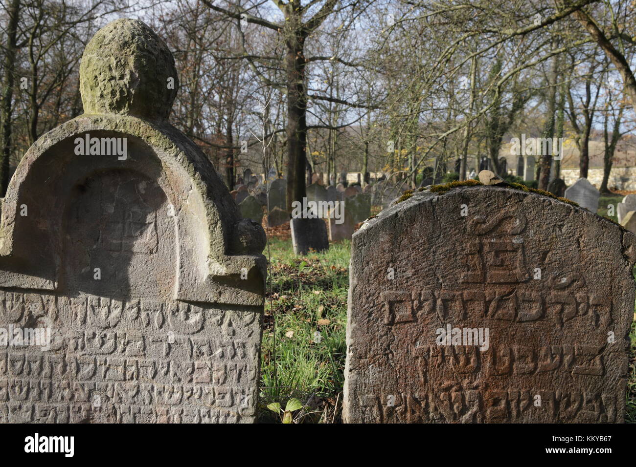 old jewish cemetery Stock Photo - Alamy