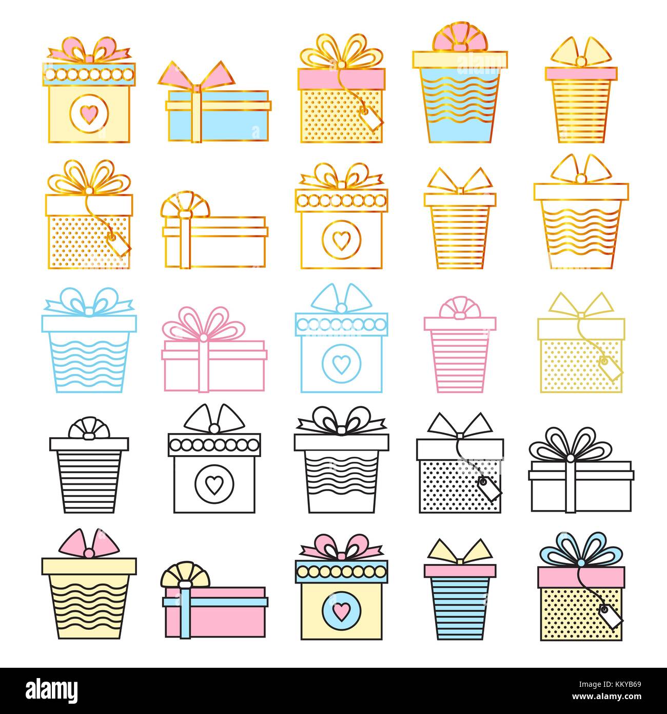 Collection simple line art Stock Vector Images - Alamy