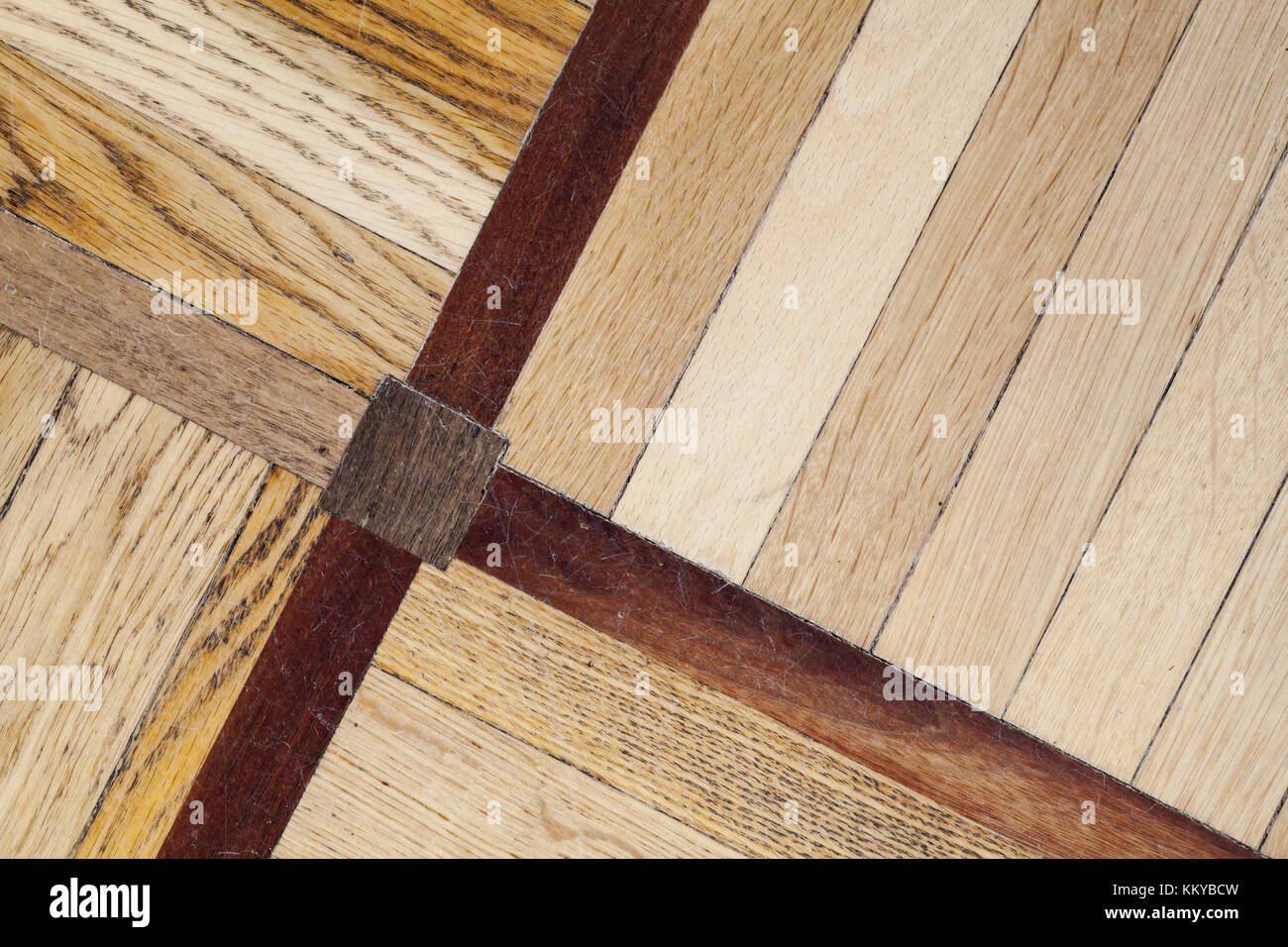 Classical wooden parquet with geometric pattern, decorative tiling ...