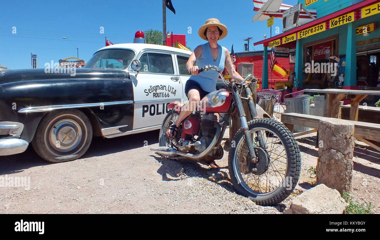 Seligman, Arizona, USA, June 23,2013: Historic Seligman Sundries Gift ...