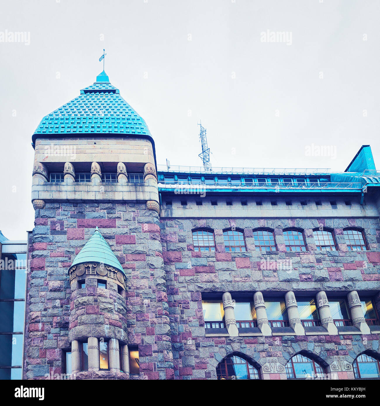 Ancient building architecture in Helsinki, Finland in winter Stock ...