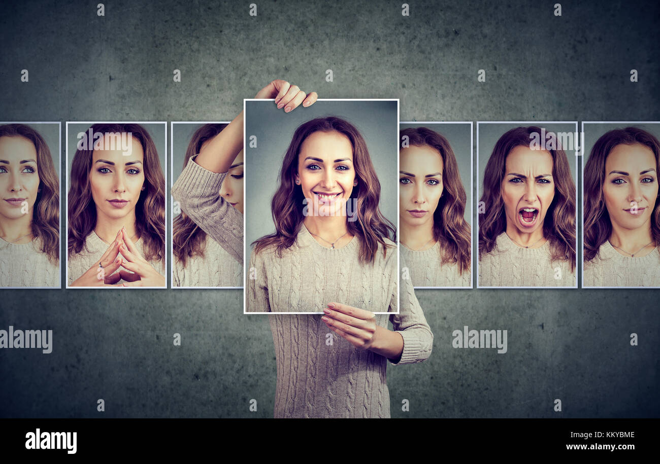 Expressing different emotions collage hi-res stock photography and ...