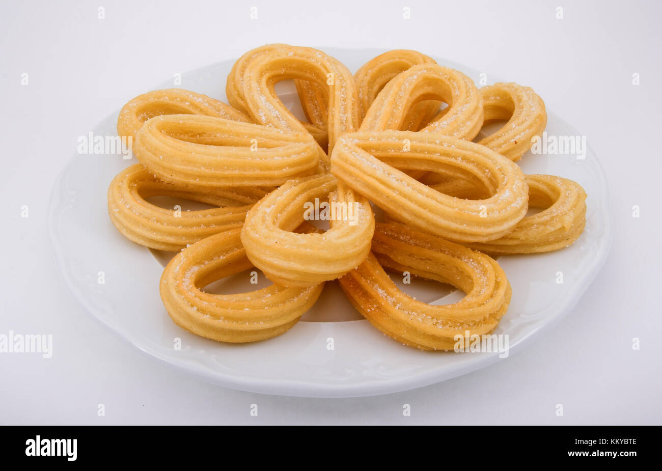 Churros (very popular sweet spanish food Stock Photo - Alamy