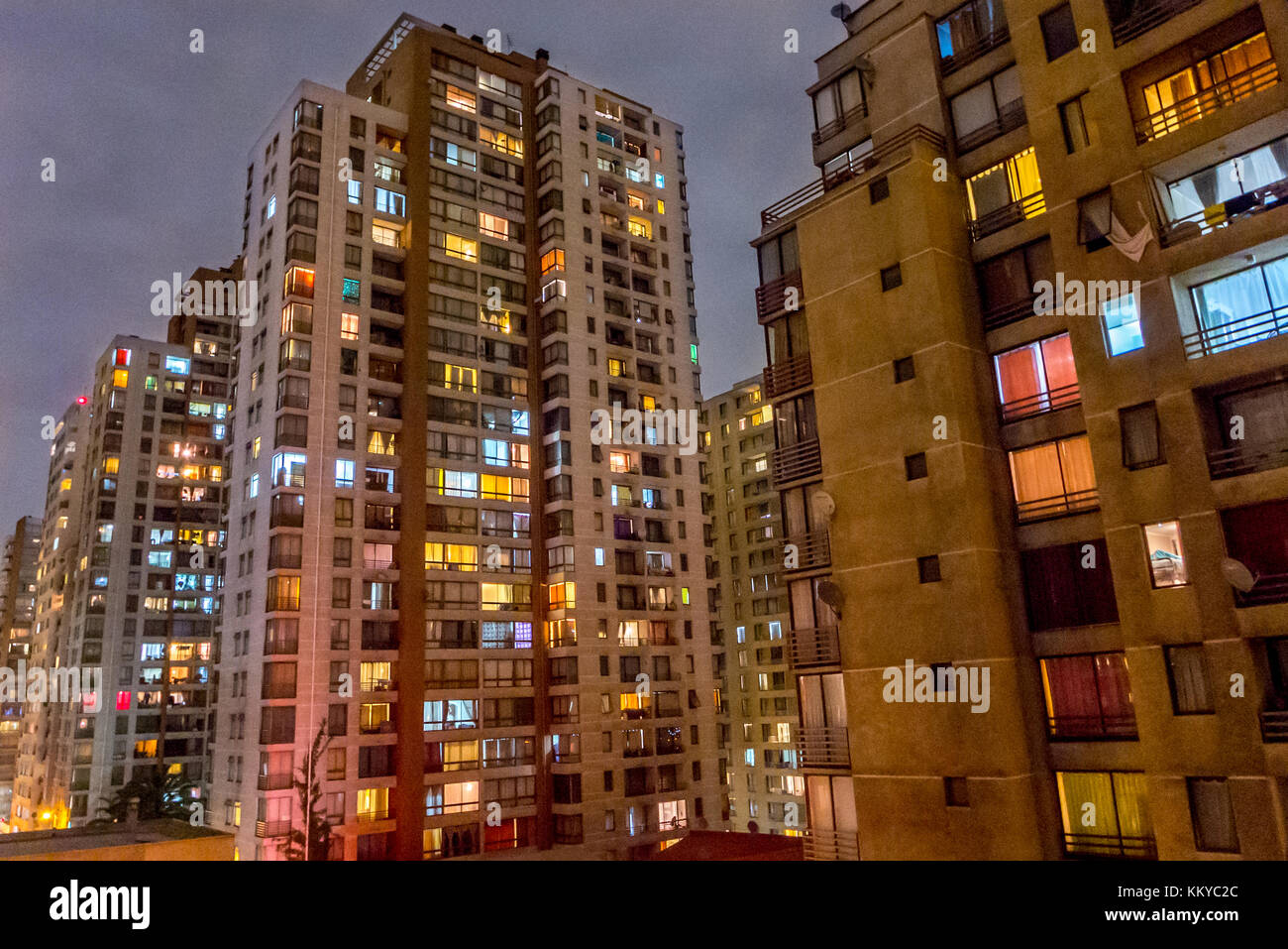 Apartment blocks in Santiago, Chile Stock Photo - Alamy