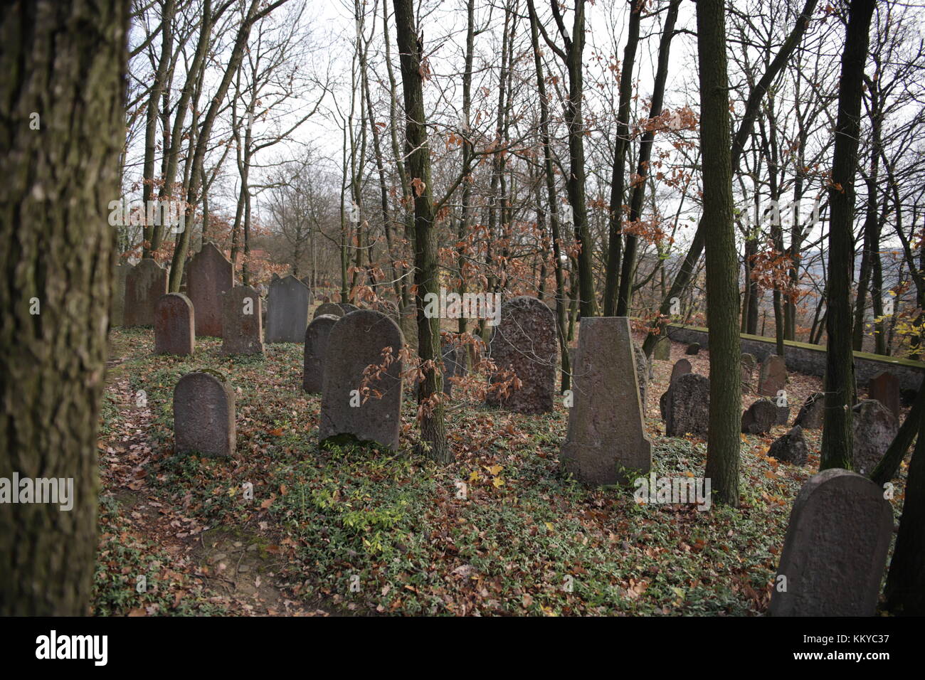 old jewish cemetery Stock Photo - Alamy