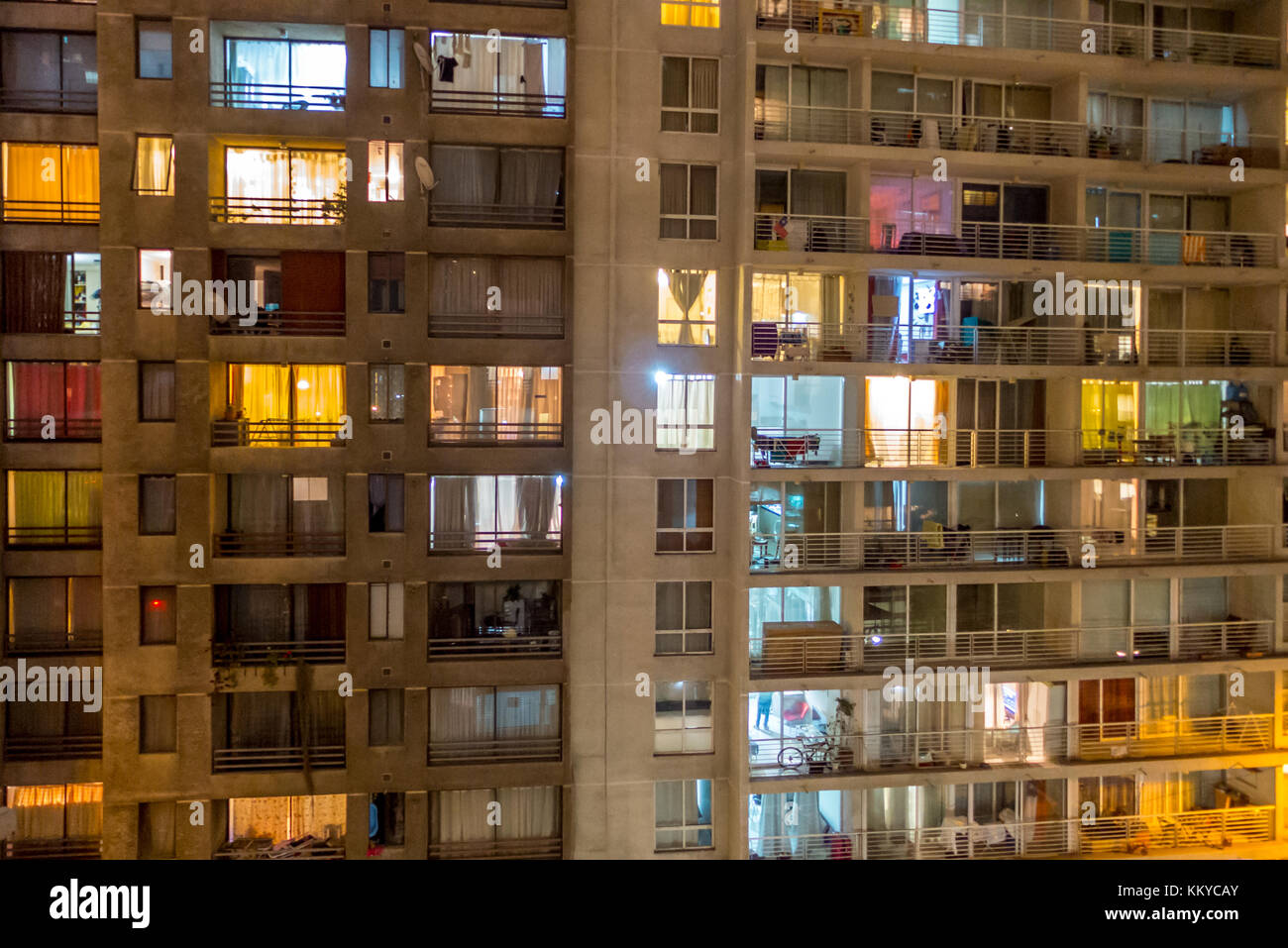 Apartment blocks in Santiago, Chile Stock Photo - Alamy