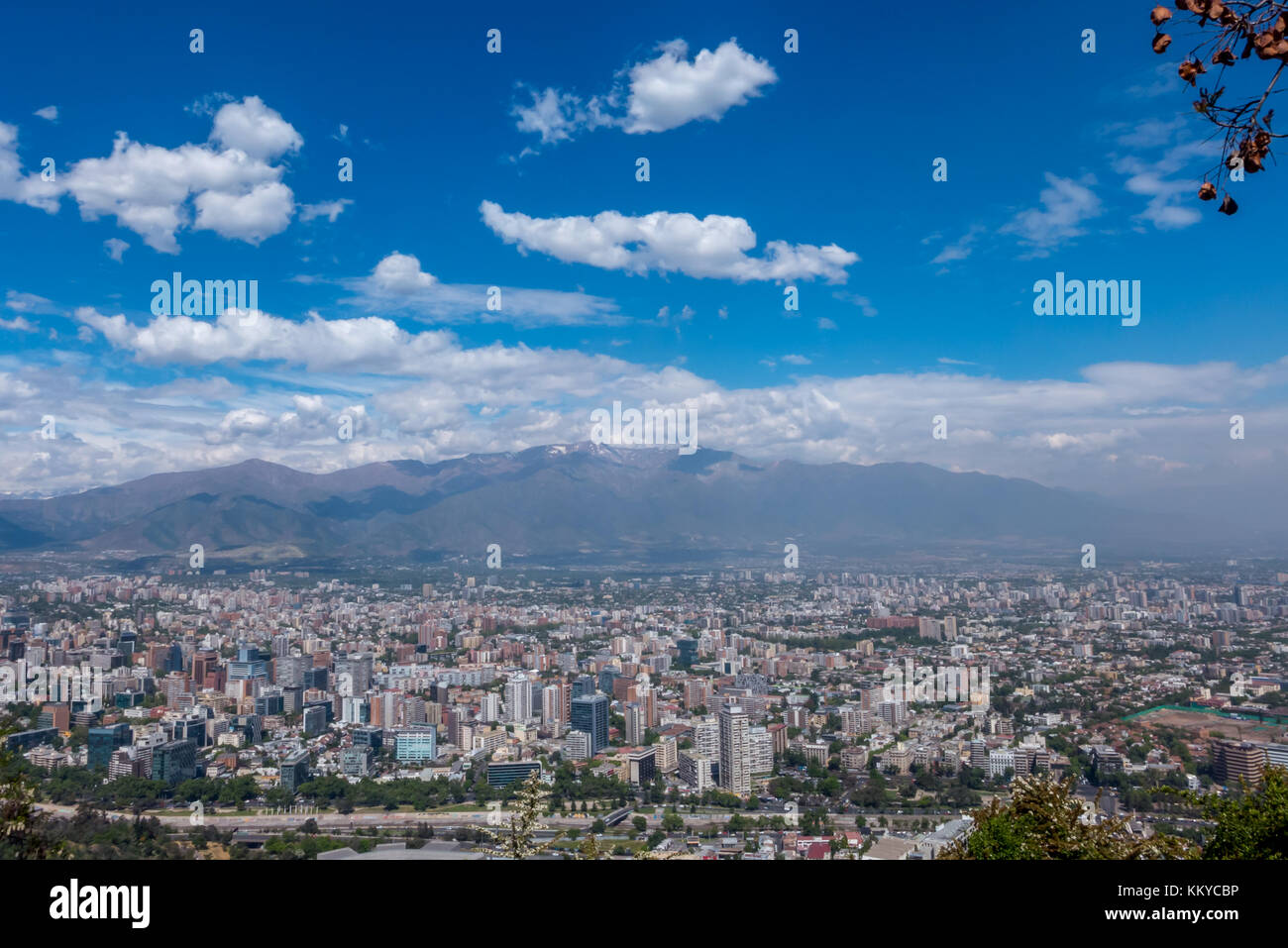 View across Santiago, Chile Stock Photo - Alamy
