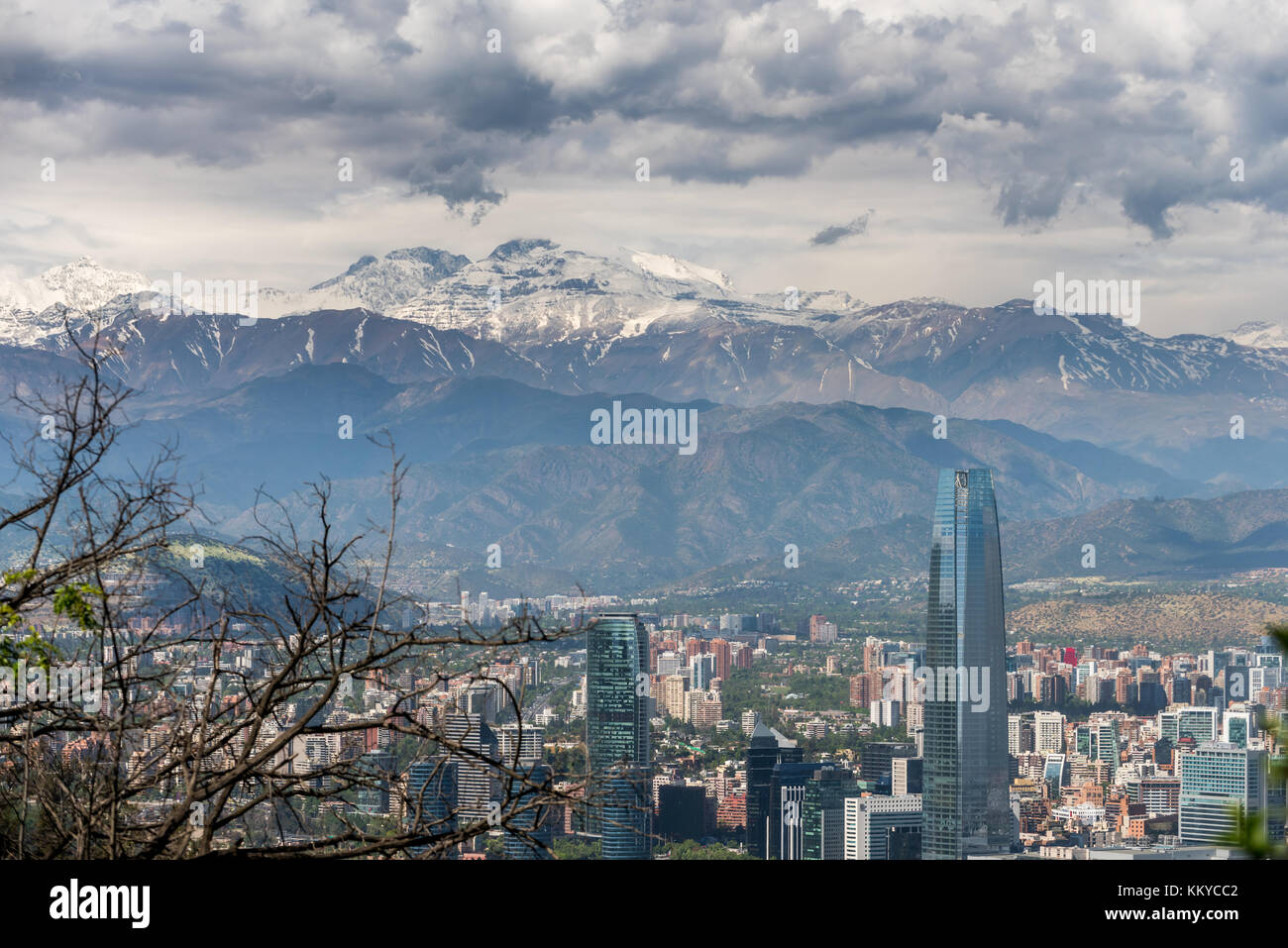 View across Santiago, Chile Stock Photo - Alamy