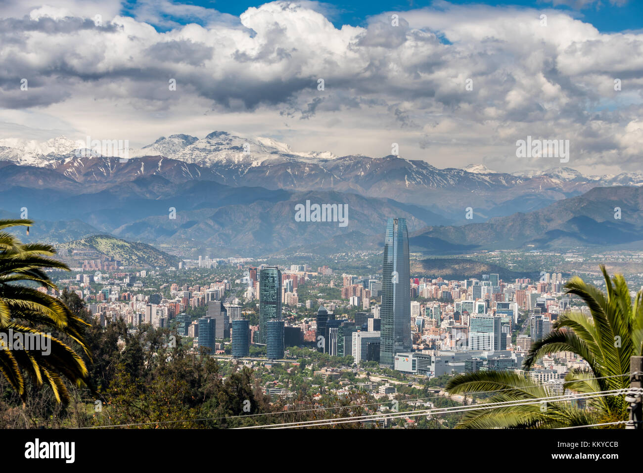 View across Santiago, Chile Stock Photo - Alamy