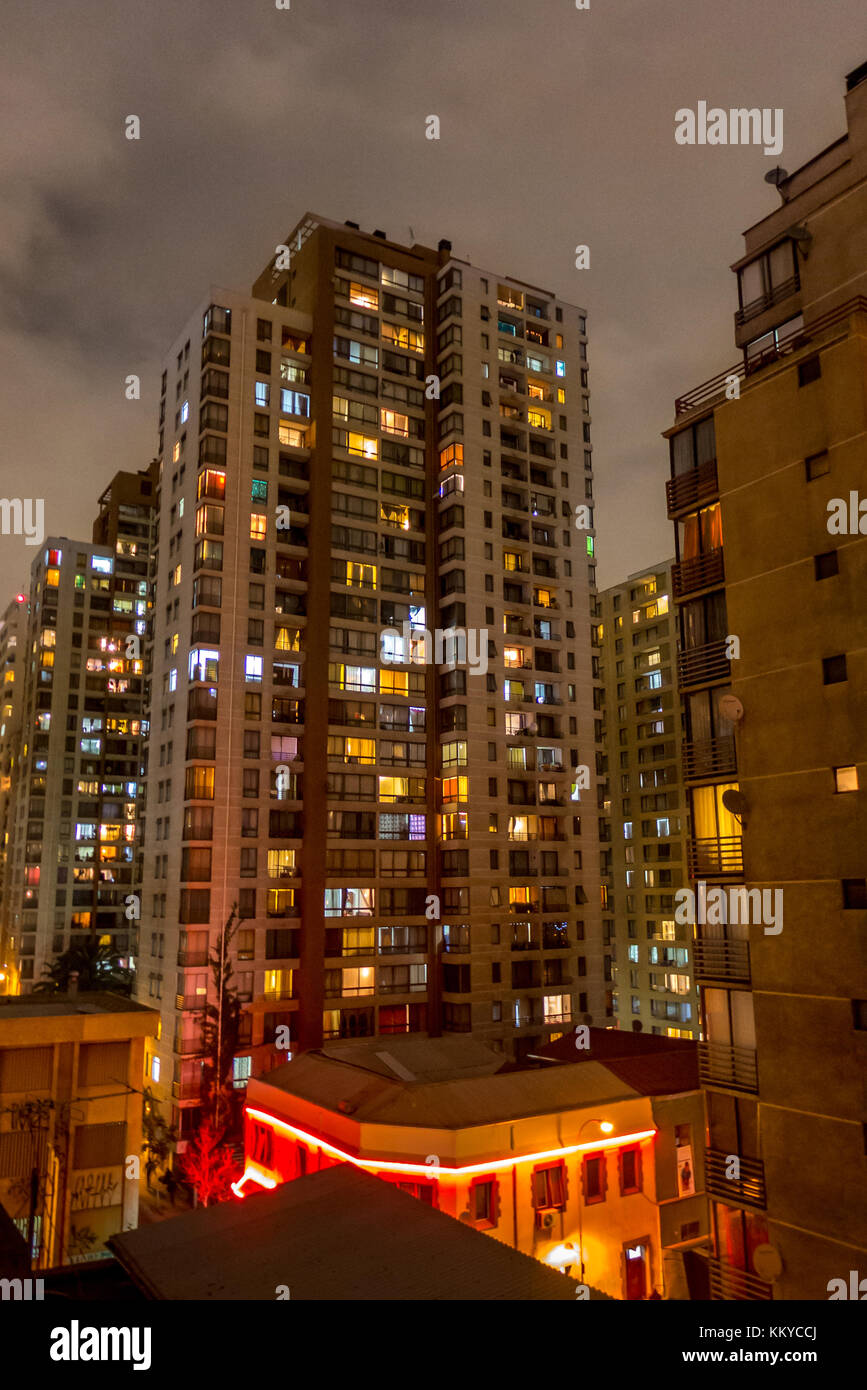 Apartment blocks in Santiago, Chile Stock Photo - Alamy