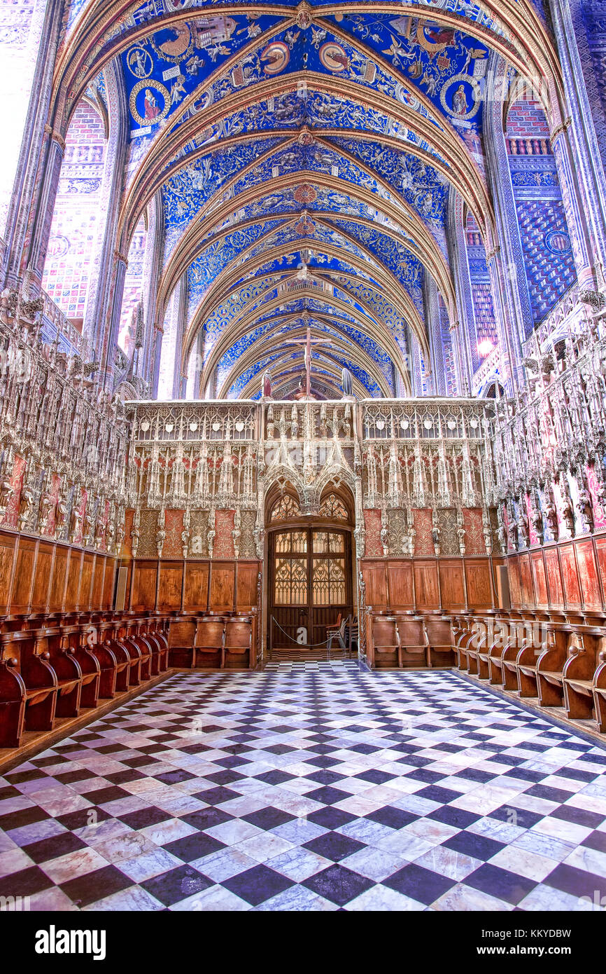 Interior of Sainte-Cecile cathedral in Albi Stock Photo - Alamy