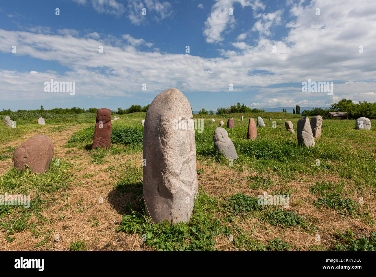 Balbas known as stone warriors, in the ruins of the ancient site of ...