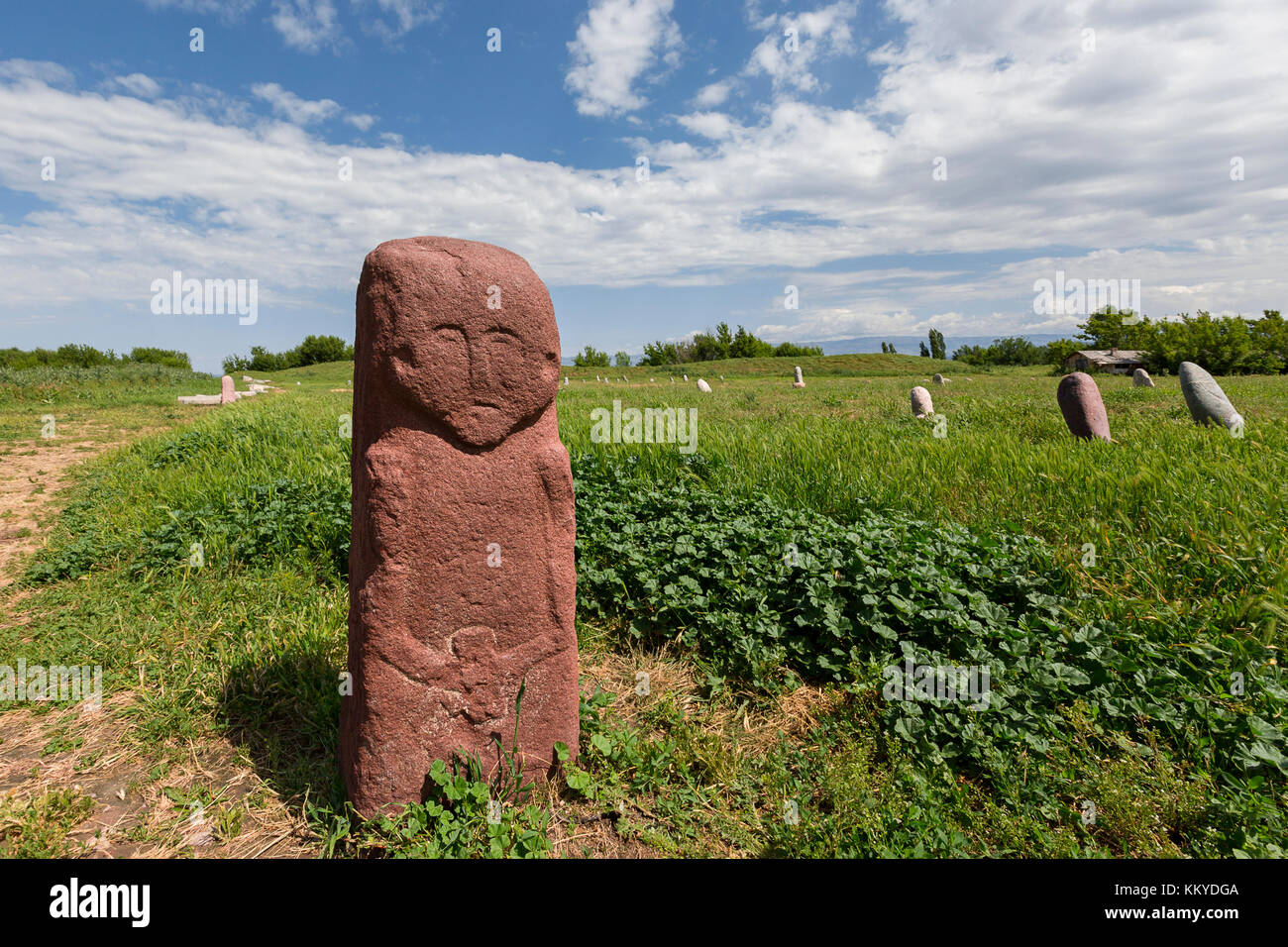 Balbas known as stone warriors, in the ruins of the ancient site of ...