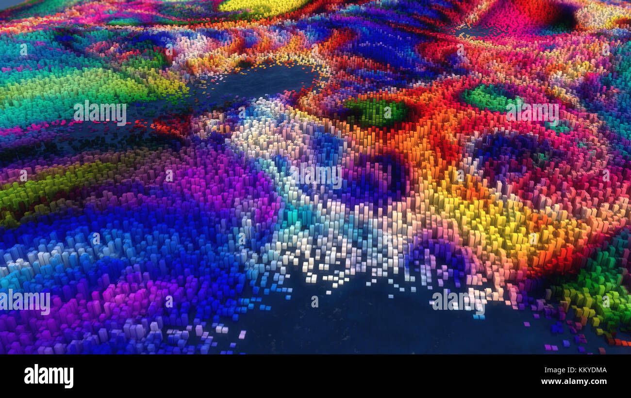 3D rendering. Abstract colorful background Stock Photo - Alamy