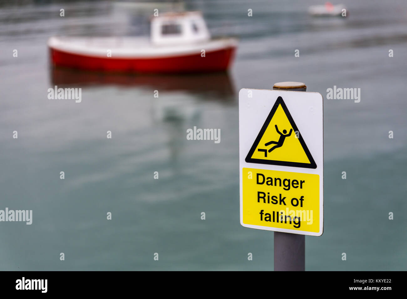 Harbour Danger Warning Sign Stock Photos & Harbour Danger Warning Sign ...