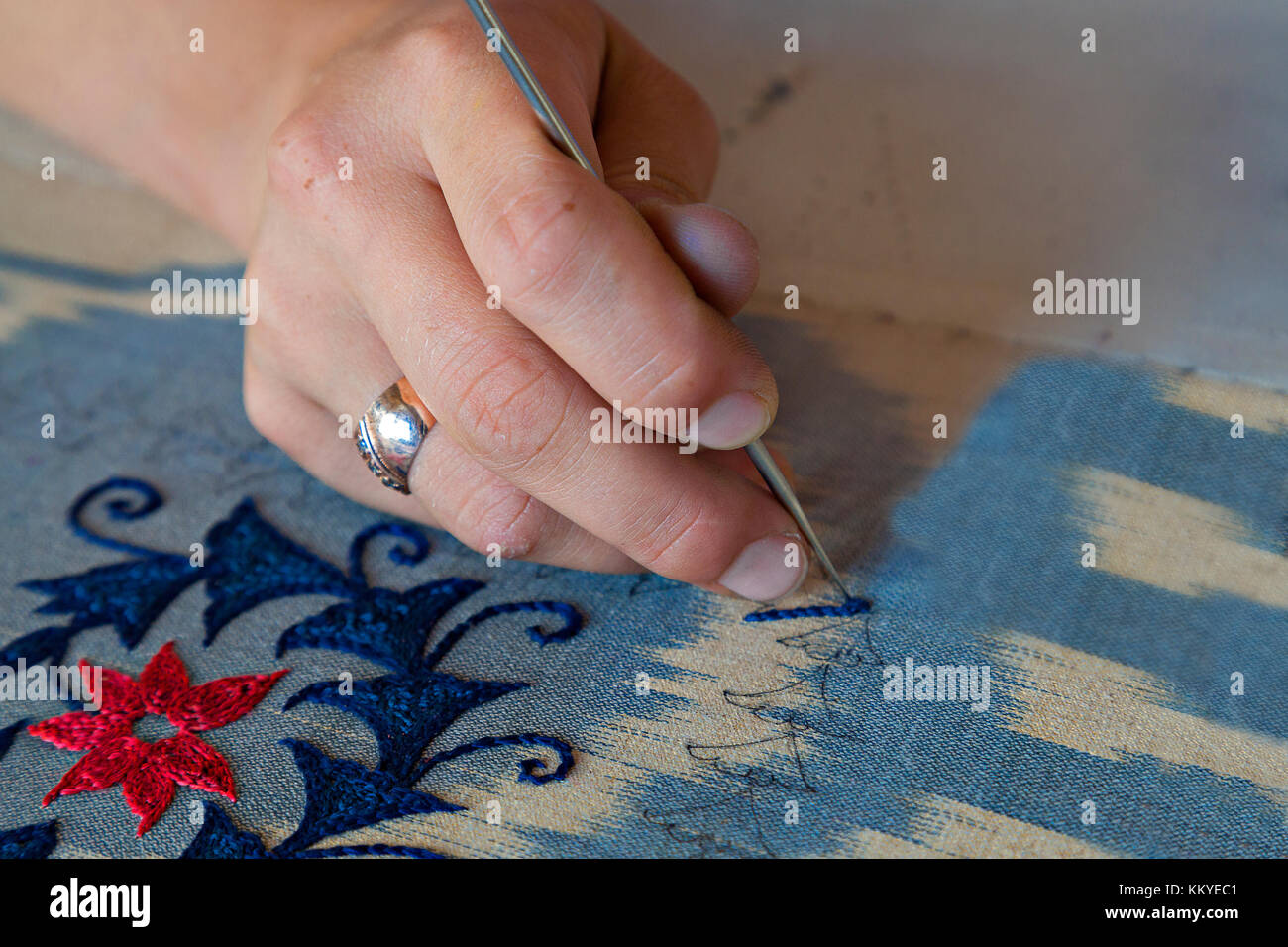 Embroidery designs hi-res stock photography and images - Alamy