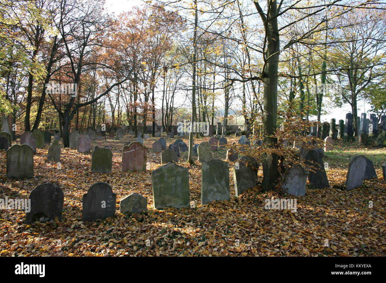 old jewish cemetery Stock Photo - Alamy