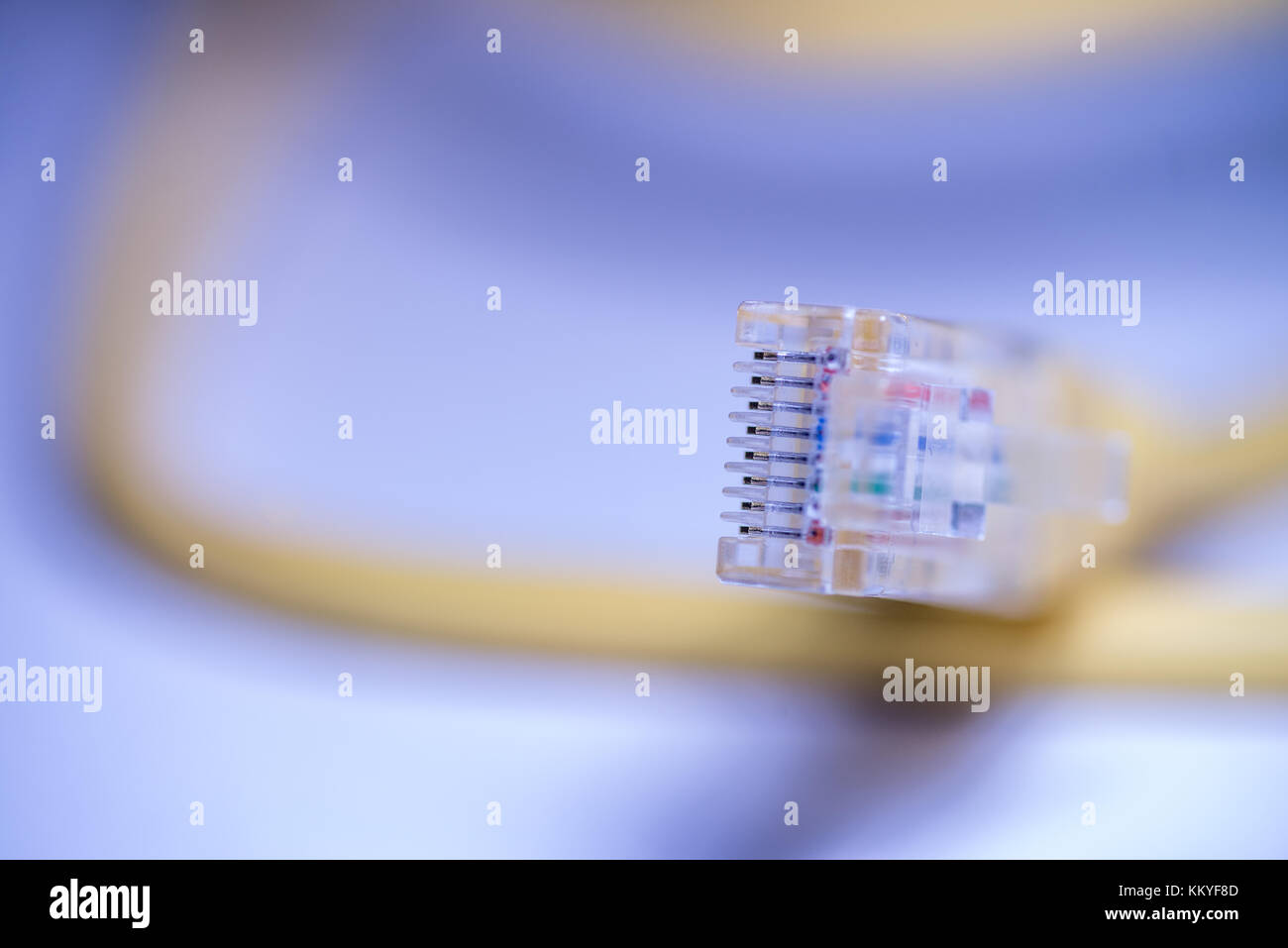Network cable connector closeup Stock Photo - Alamy