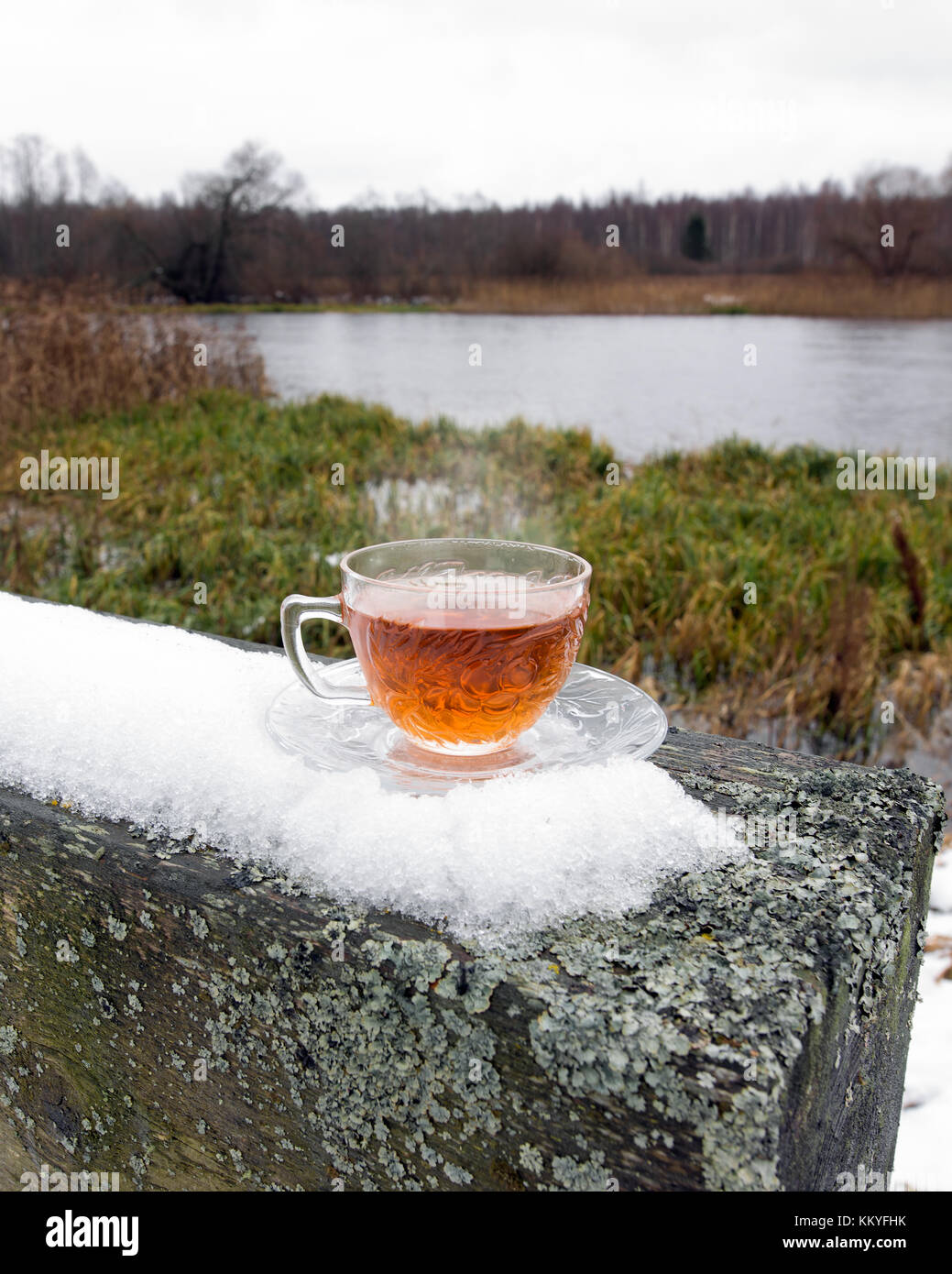 A hot cup of tea Stock Photo - Alamy
