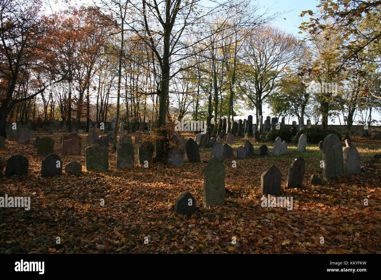 old jewish cemetery Stock Photo - Alamy
