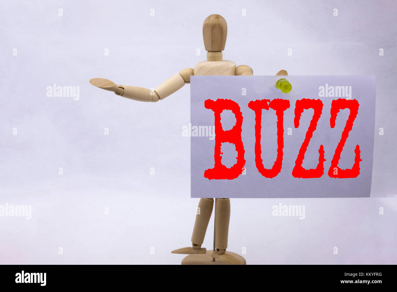 Conceptual hand writing text caption inspiration showing Buzz Business ...