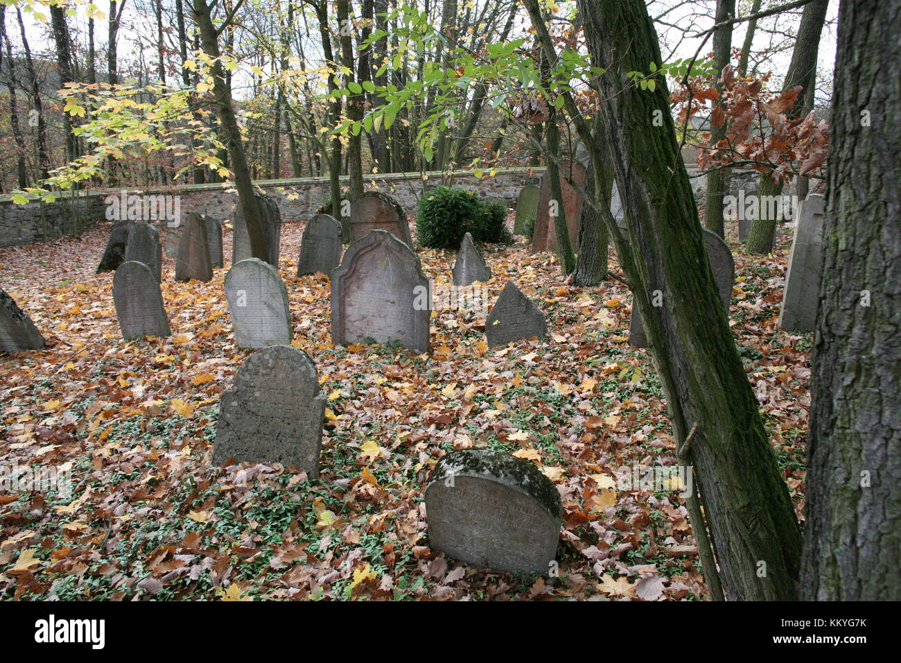 old jewish cemetery Stock Photo - Alamy