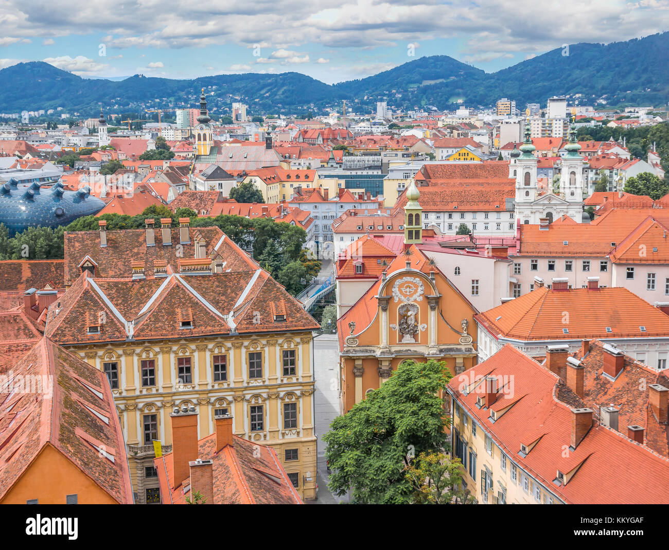 Graz from above hi-res stock photography and images - Alamy