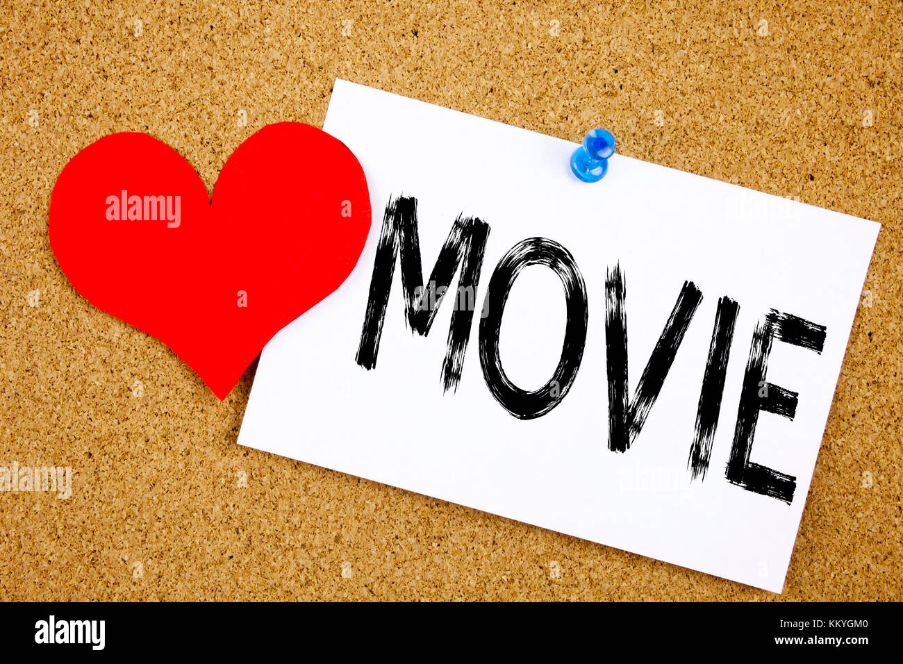 Conceptual hand writing text caption inspiration showing Movie concept ...