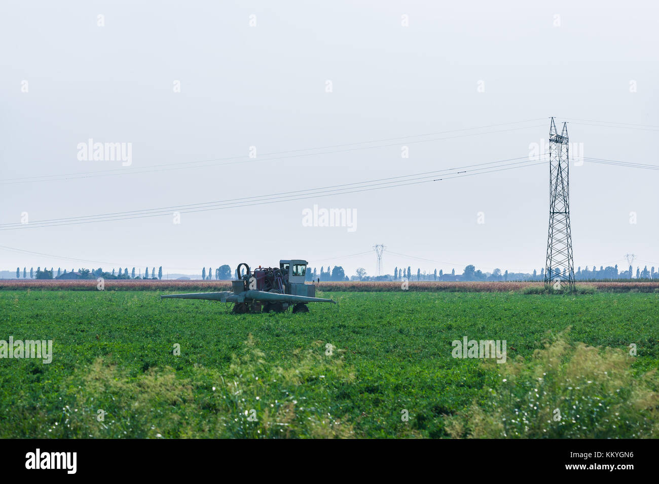 Farmer in tractor doing agricultural hi-res stock photography and ...