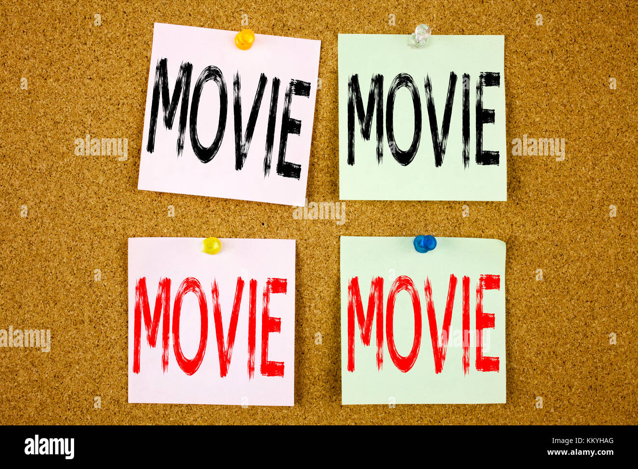 Conceptual hand writing text caption inspiration showing Movie Business ...