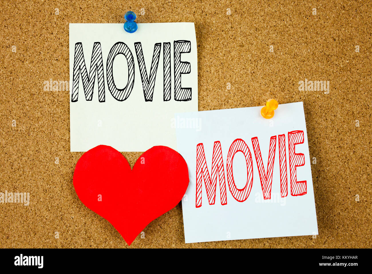 Conceptual hand writing text caption inspiration showing Movie concept ...