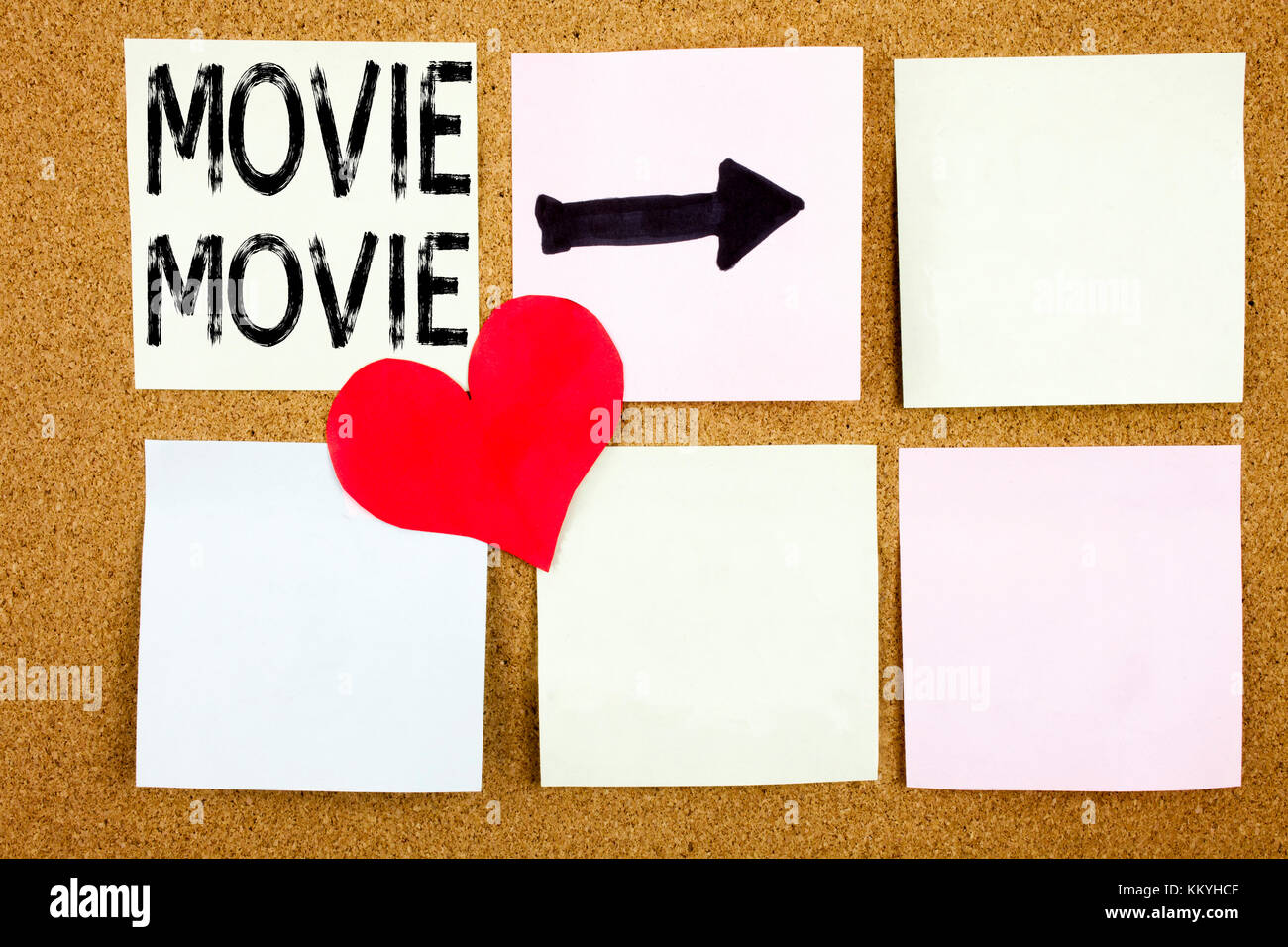 Conceptual hand writing text caption inspiration showing Movie concept ...
