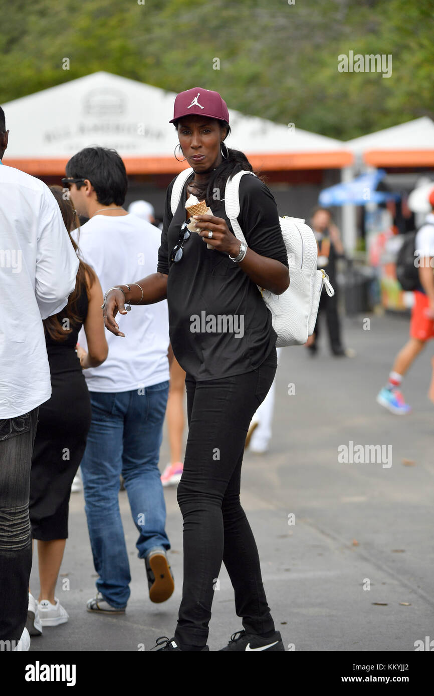 KEY BISCAYNE, FL - MARCH 24: Basketball player Lisa Leslie day 5 of the ...