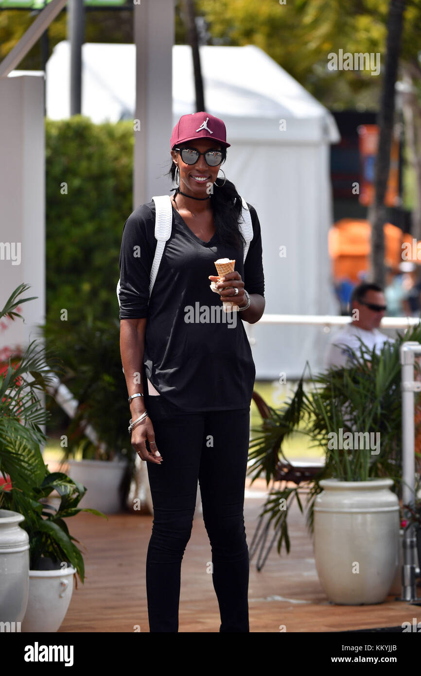 KEY BISCAYNE, FL - MARCH 24: Basketball player Lisa Leslie day 5 of the ...